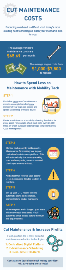 Cut maintenance costs | FleetUp
