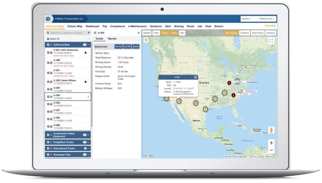 Introducing FleetUp’s Advanced Map | FleetUp