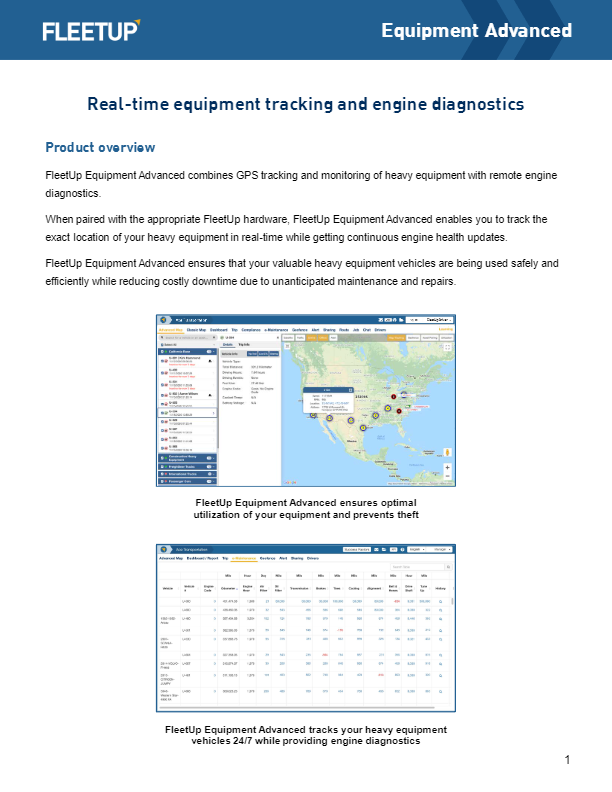 Datasheets - FleetUp
