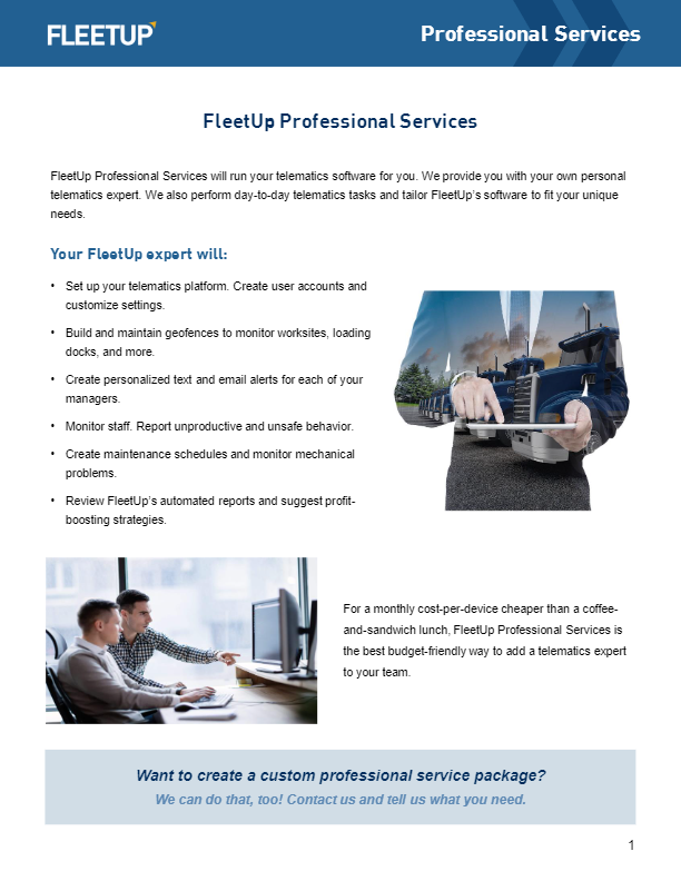 Datasheets - FleetUp