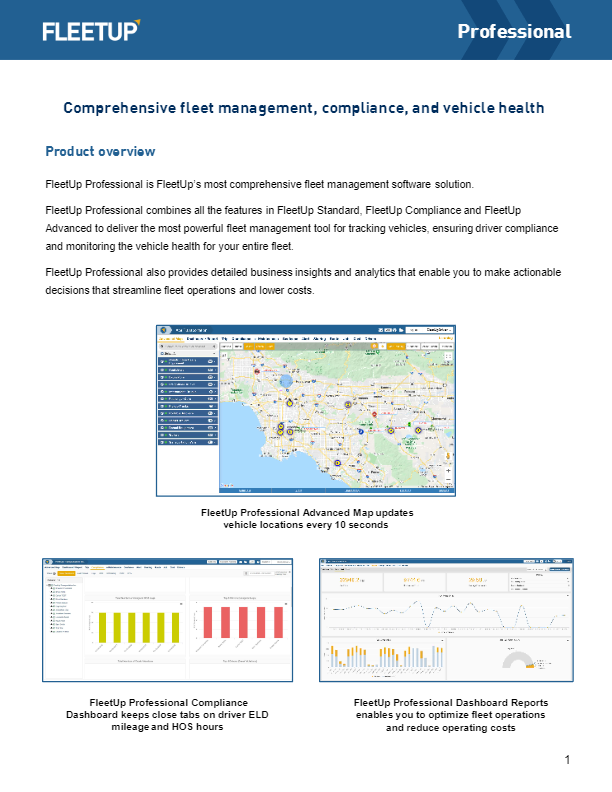Datasheets - FleetUp