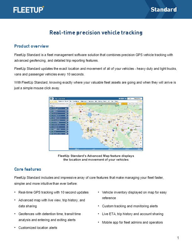 Datasheets - FleetUp