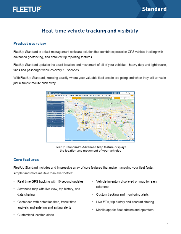 Datasheets - FleetUp